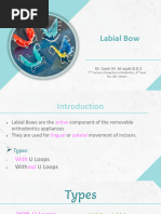 Lecture 15 Labial Bow and Springs | PDF | Orthodontics | Dentistry Branches