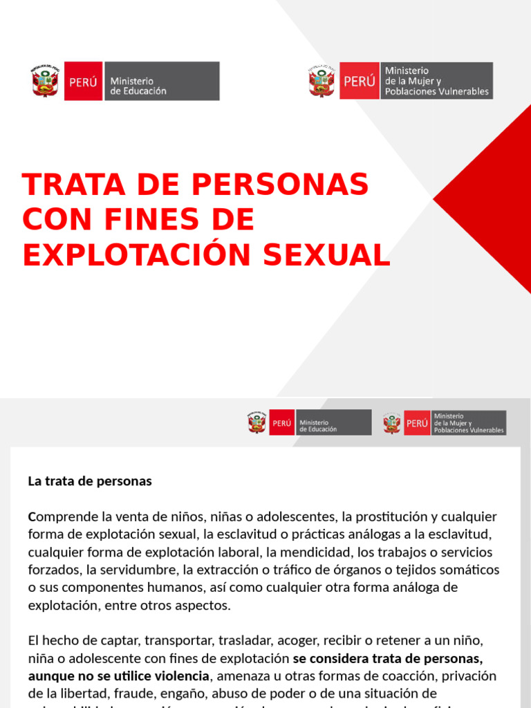 Trata de Personas: Explotación y Prevención | PDF | Trata de personas ...