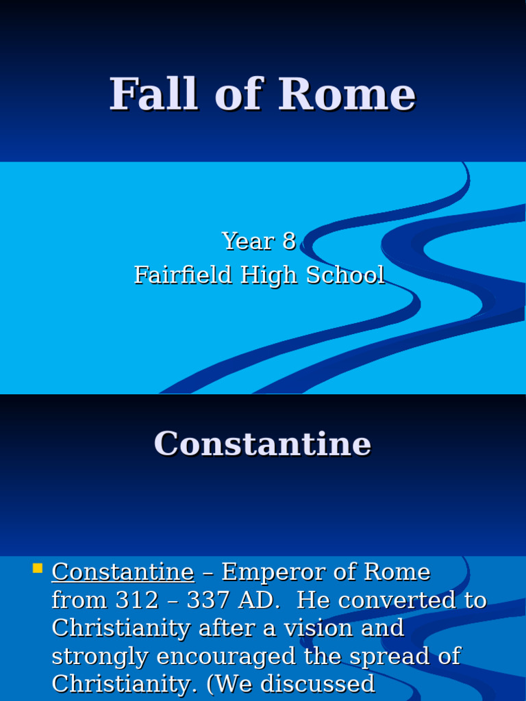 Fall of Rome - Introduction | PDF | Constantine The Great | Roman Empire