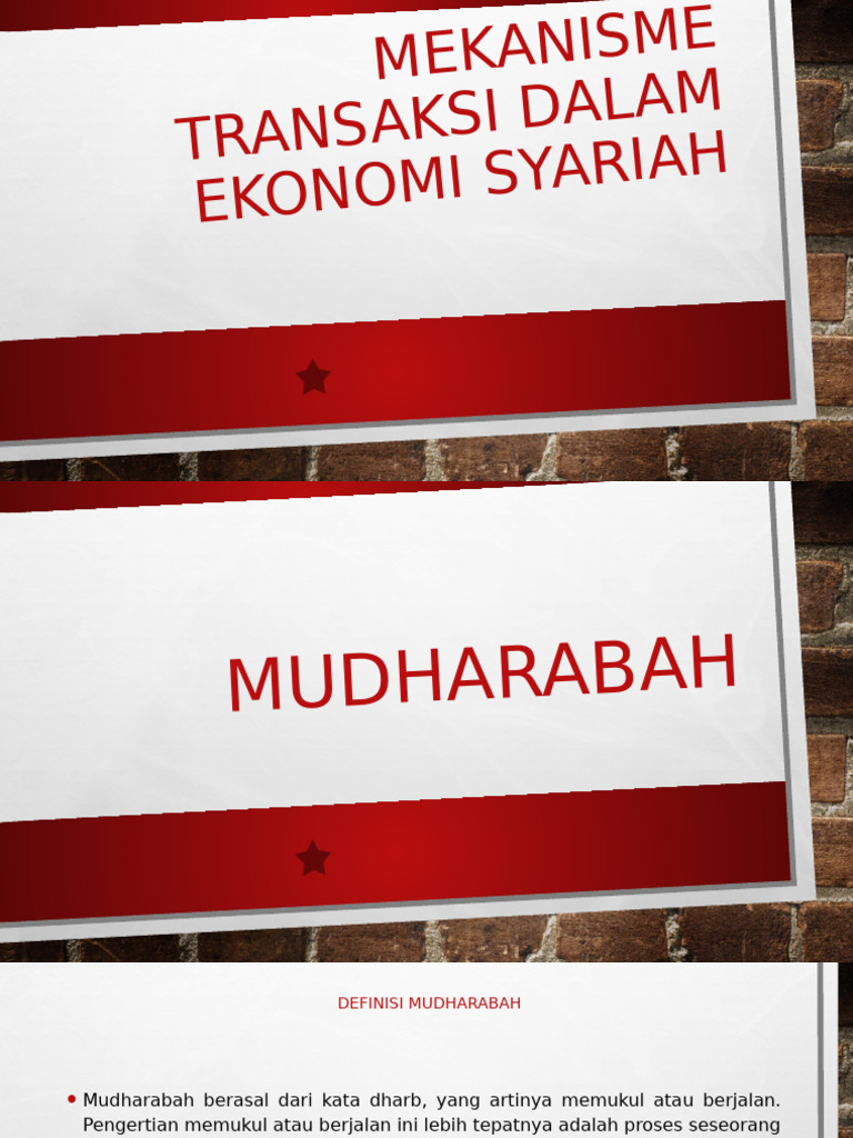 Mekanisme Transaksi Dalam Ekonomi Syariah | PDF