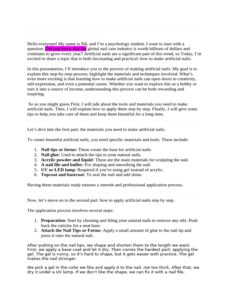 Introduction | PDF | Nail (Anatomy)