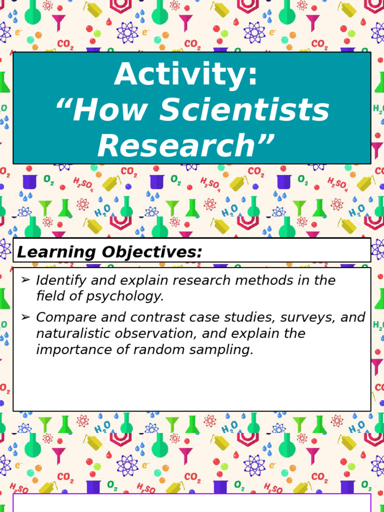 How Scientists Research - Assignment | PDF | Experiment | Bias