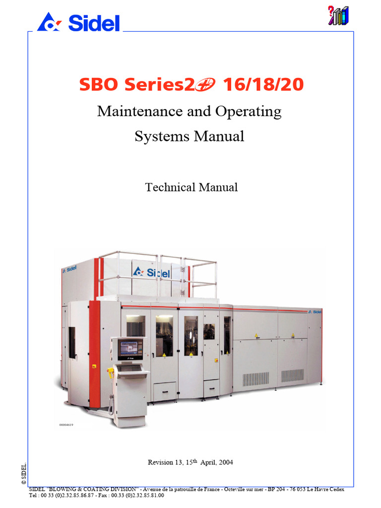 Maintenance Manual for SIDEL Systems | PDF | Safety | Mechanical Engineering