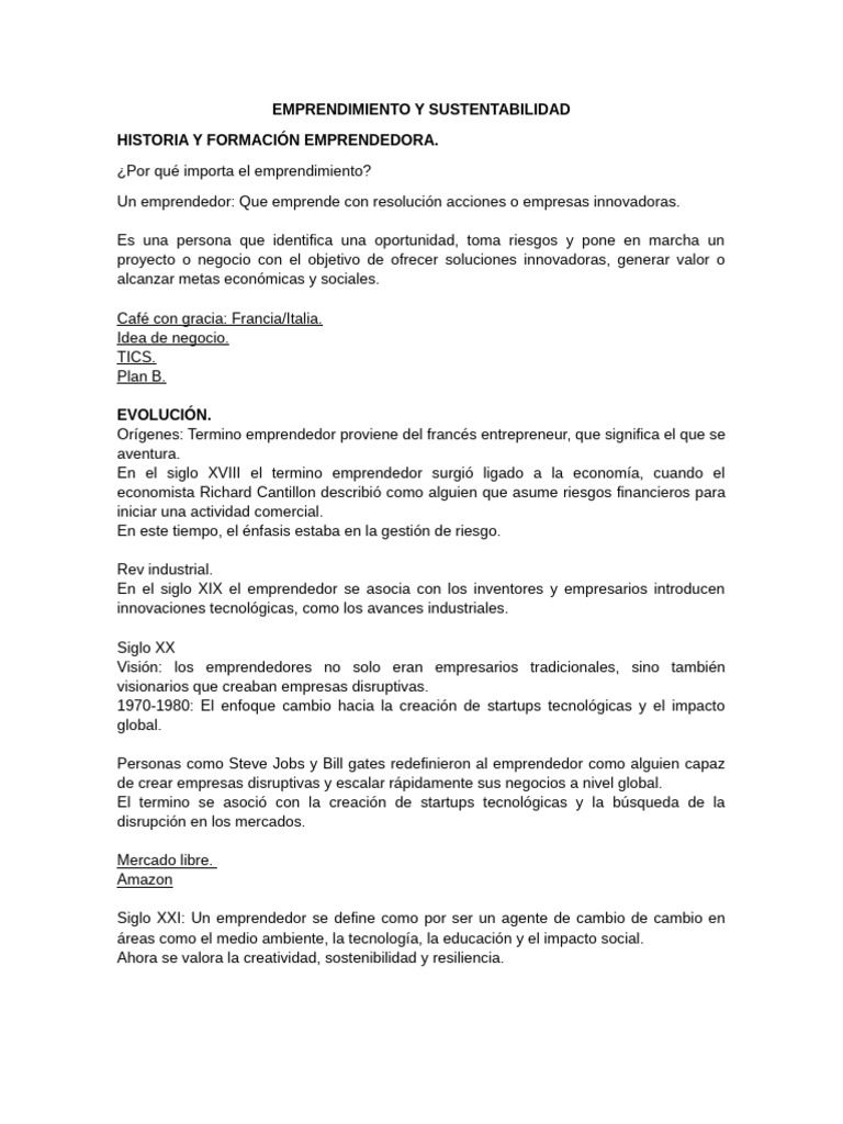 Emprendimiento y Sustentabilidad | PDF | Iniciativa empresarial | Sustentabilidad