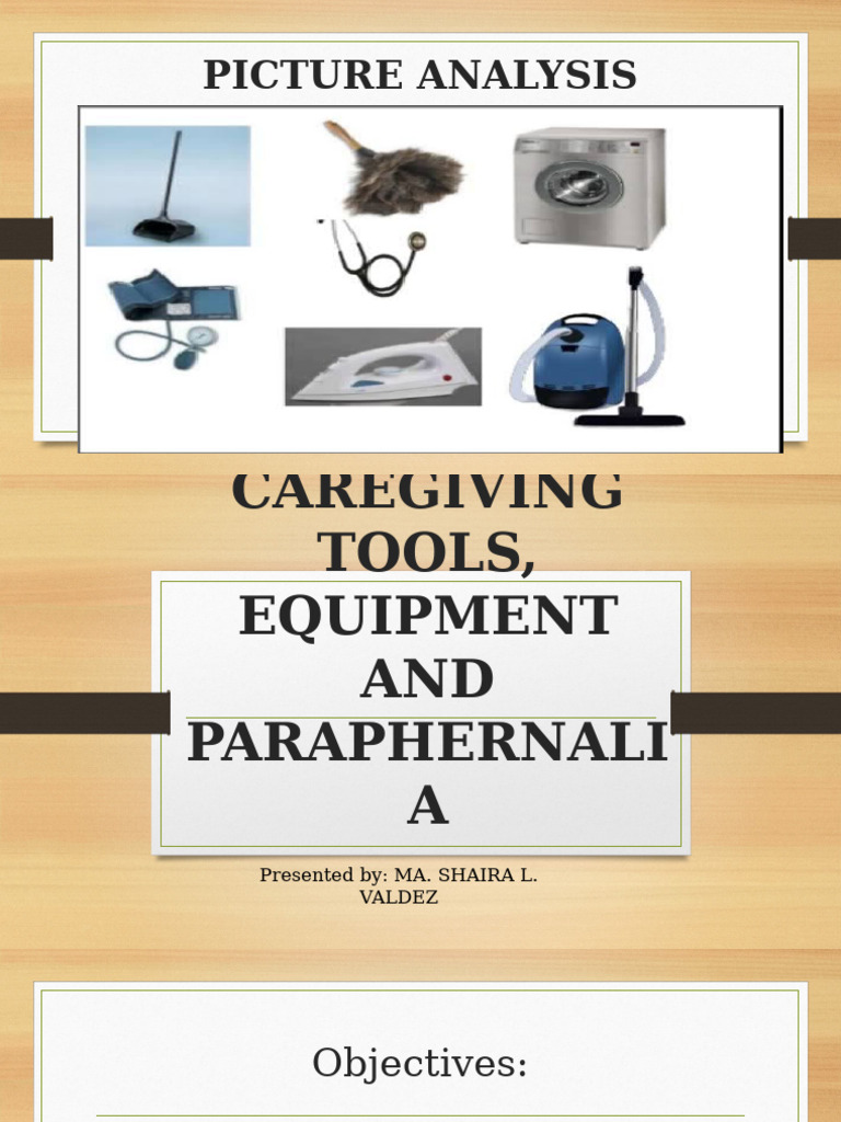 Caregiving Tools, Equipment, And Paraphernlia | PDF | Cooking ...