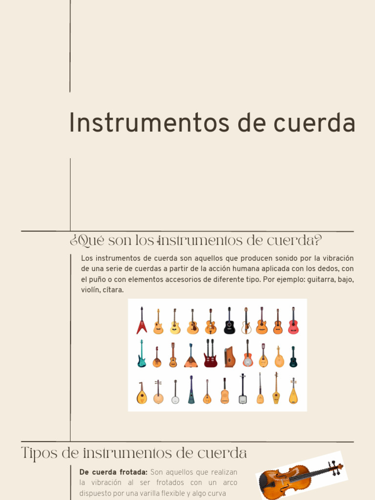 Instrumentos de Cuerda | PDF | Instrumentos de cuerda | Guitarras