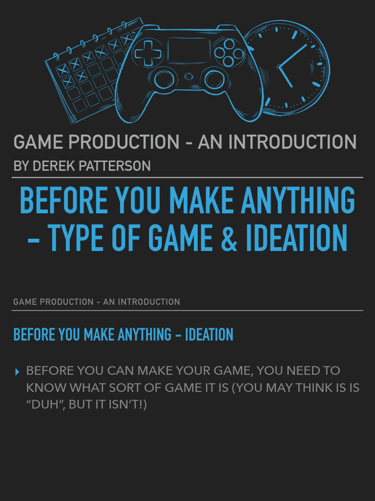 Before You Make Anything - Ideation | PDF | Video Games | Gaming