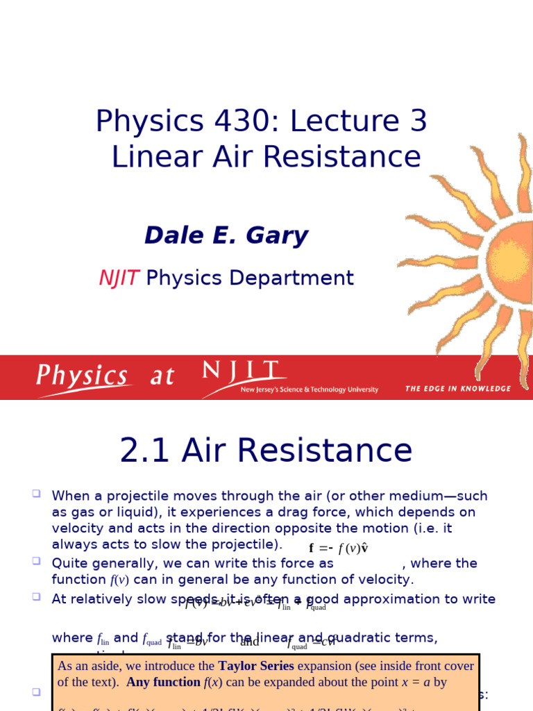 physics430_lecture03 | PDF | Quantity | Dynamics (Mechanics)