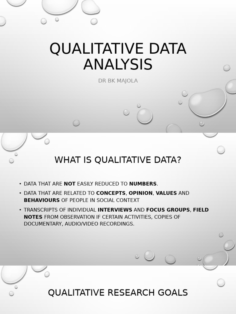 Qualitaitive Data Analysis | PDF | Qualitative Research | Narrative