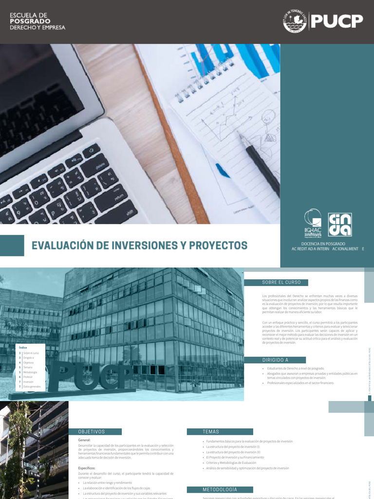 Evaluacion de Inversiones Brochure | PDF | Inversiones