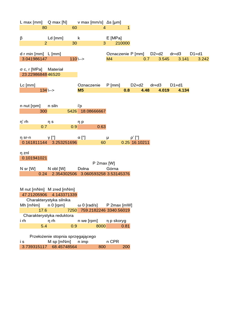 Obliczenia Wszystkie | PDF