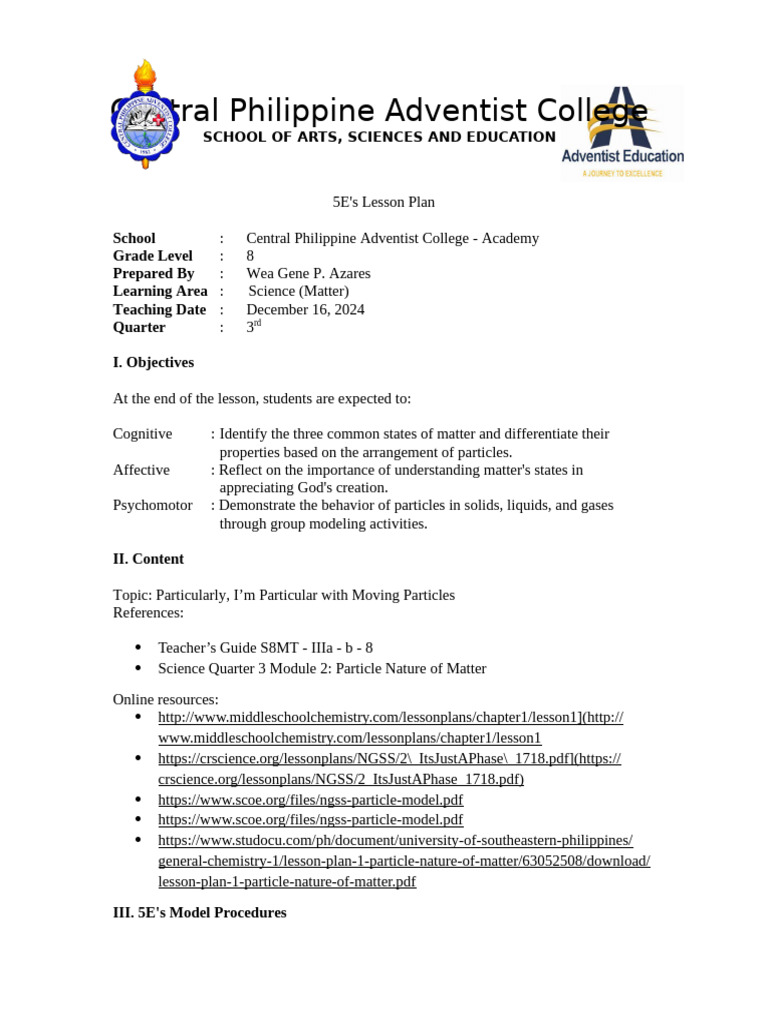 5es Science Weather Conditions | PDF | Matter | Gases
