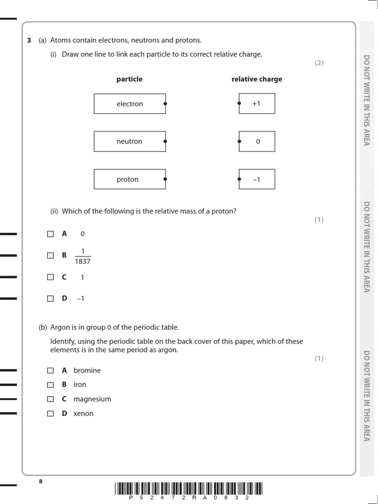 Chem Qs | PDF | Oxide | Atoms