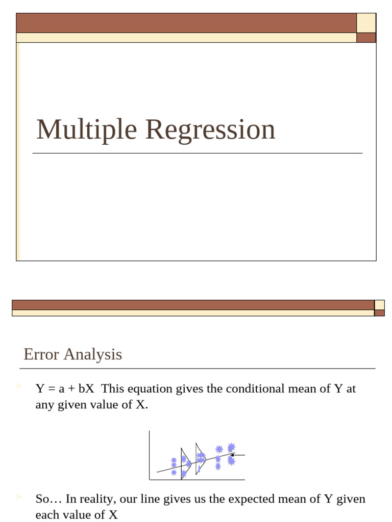 Lecture 25 - Multiple Regression | PDF | Errors And Residuals | Coefficient Of Determination