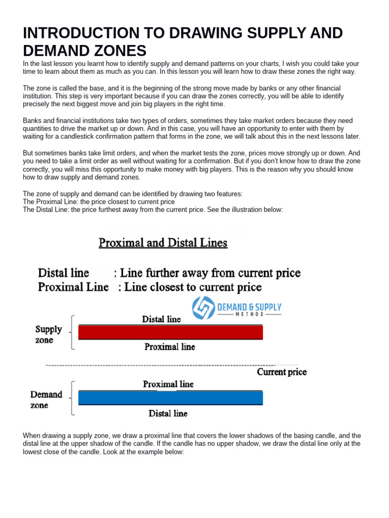 Drawing Supply and Demand Zones Guide | PDF | Demand | Supply And Demand