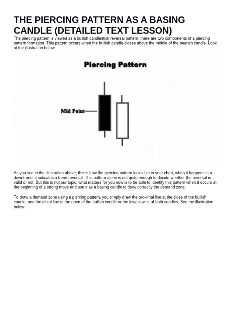 The Piercing Pattern As A Basing Candle | PDF | Market Trend ...