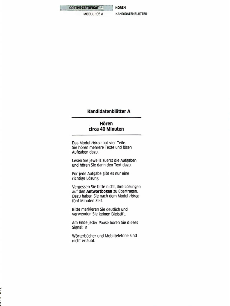 Hören B2 Code 105 Propre | PDF