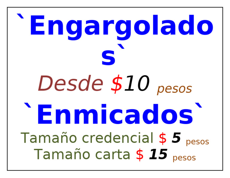 Servicios de Engargolado y Enmicado | PDF