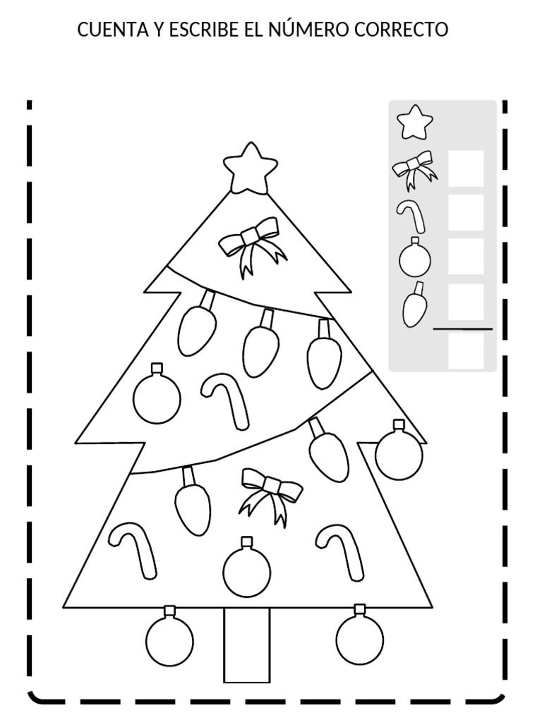 Cuenta y Escribe El Número Correcto | PDF