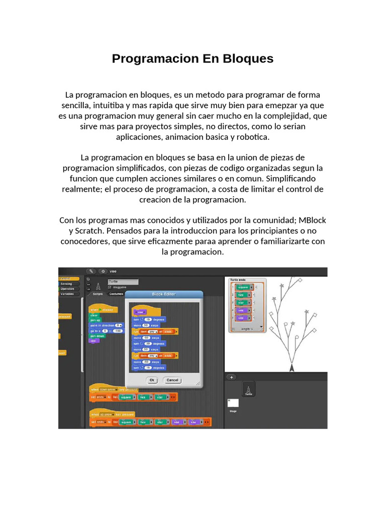 Introducción a la Programación en Bloques | PDF