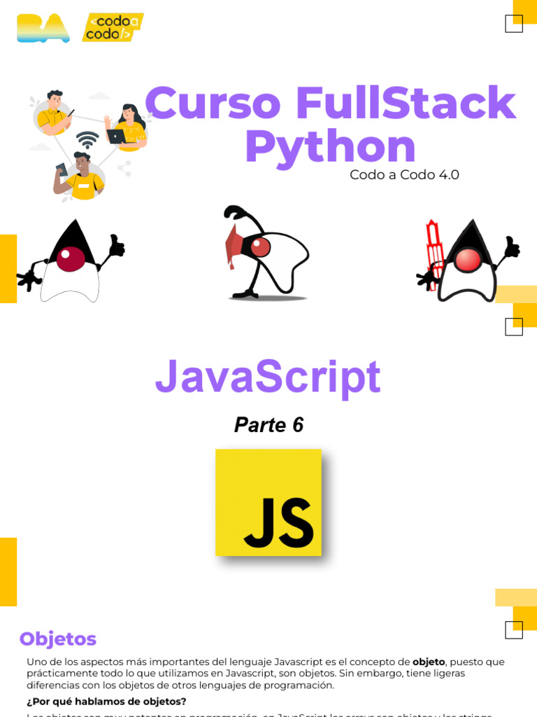 Javascript 6 | PDF | Objeto (informática) | Script Java