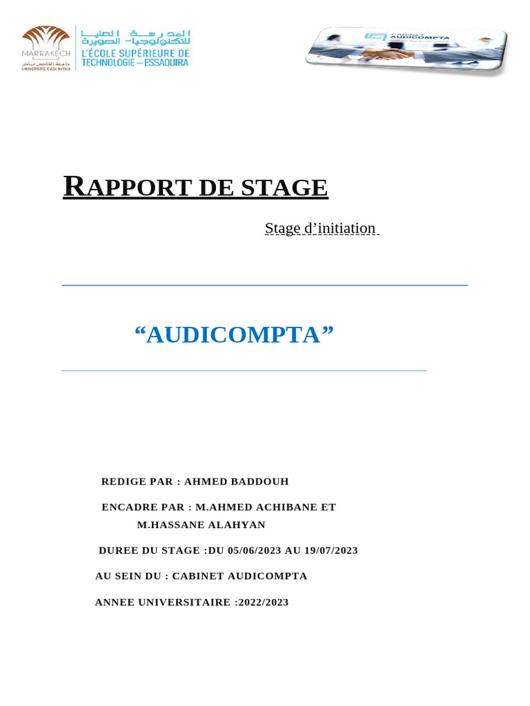 Baddouh Stage D'initiation 2023 | PDF | Taxe sur la valeur ajoutée ...