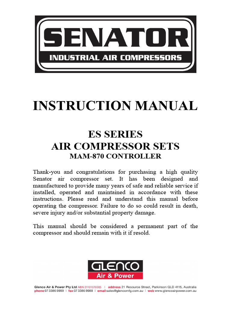 Air Compressor User Guide | PDF | Belt (Mechanical) | Valve