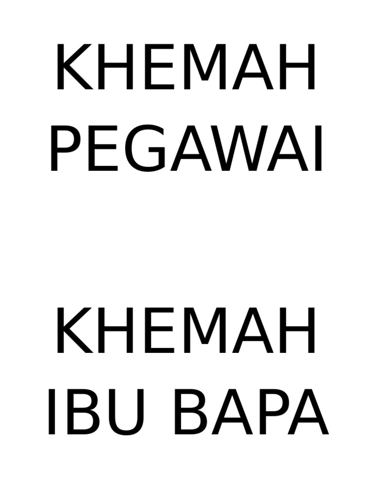 Khemah Label | PDF