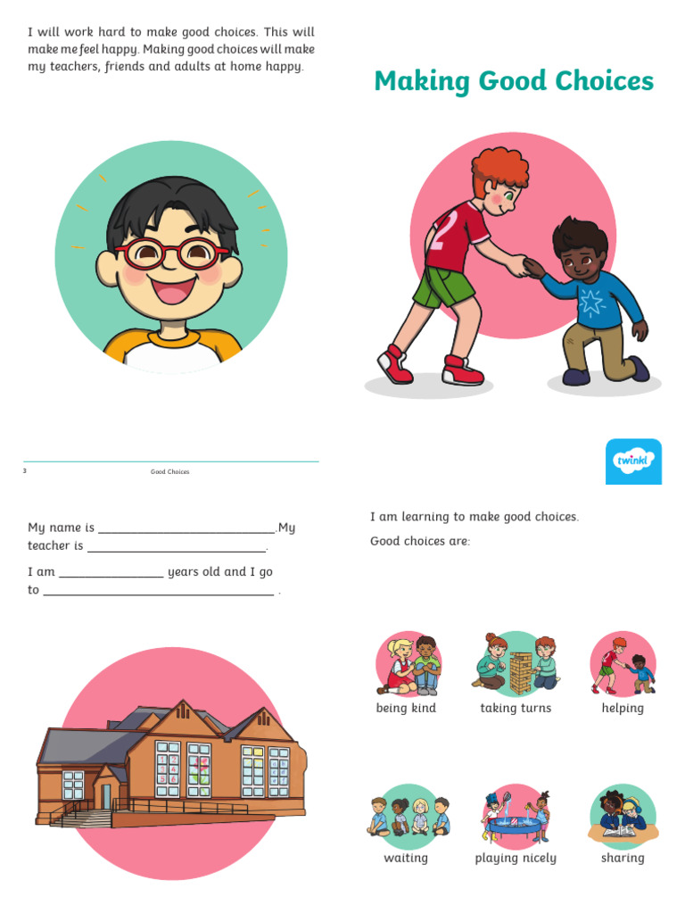 T S 3628 Good Choices Social Situation Ver 3 | PDF