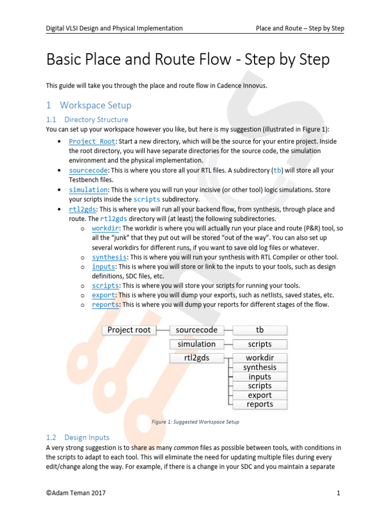 Step-by-Step Guide to VLSI Place and Route | PDF | Electronic ...