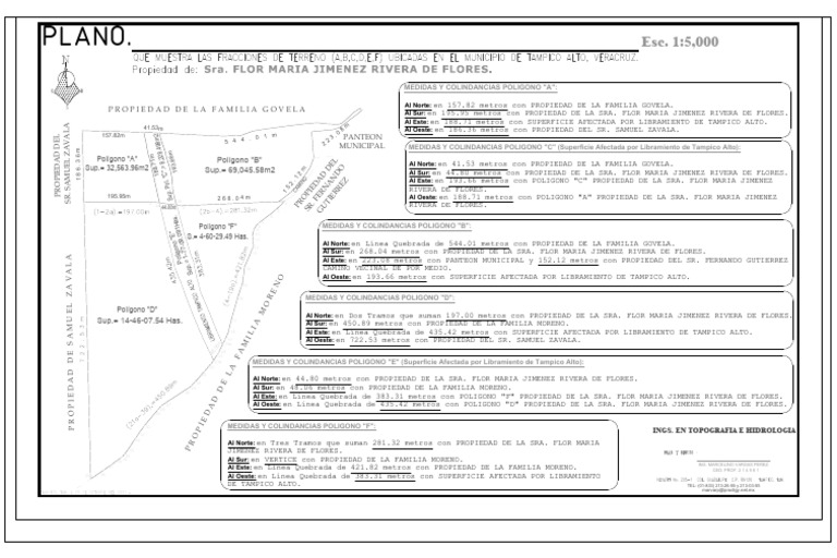 PLANO FINAL PREDIO EN TAMPICO ALTO COMPLETO-SR - ANTONIO FLORES (1) - Layout1 | PDF