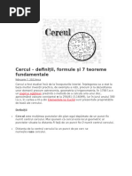 Formule Cerc | PDF