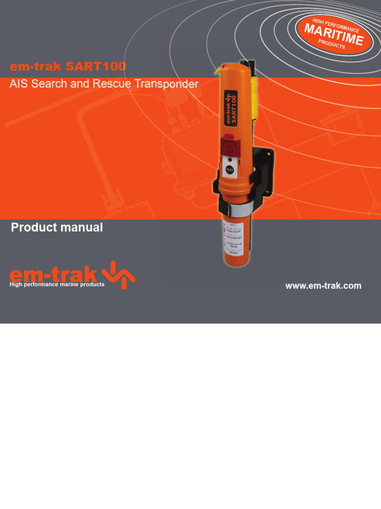 Em Trak AIS SART User Manual v4 | PDF | Wireless | Telecommunications