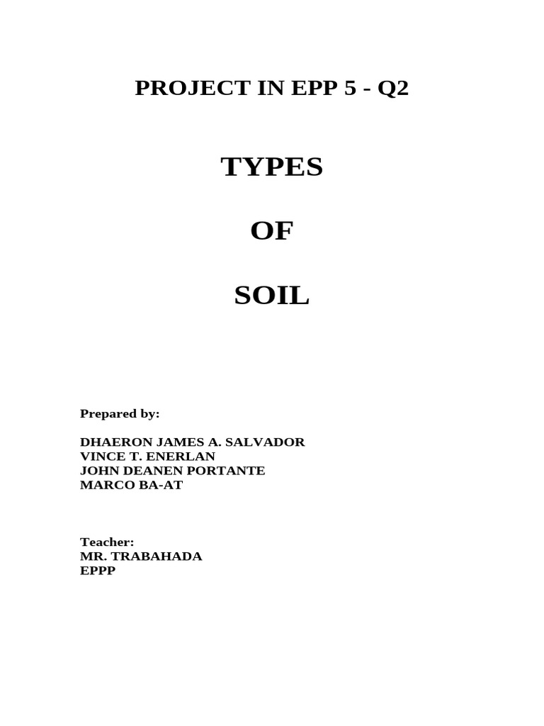 Project in Epp 5 | PDF