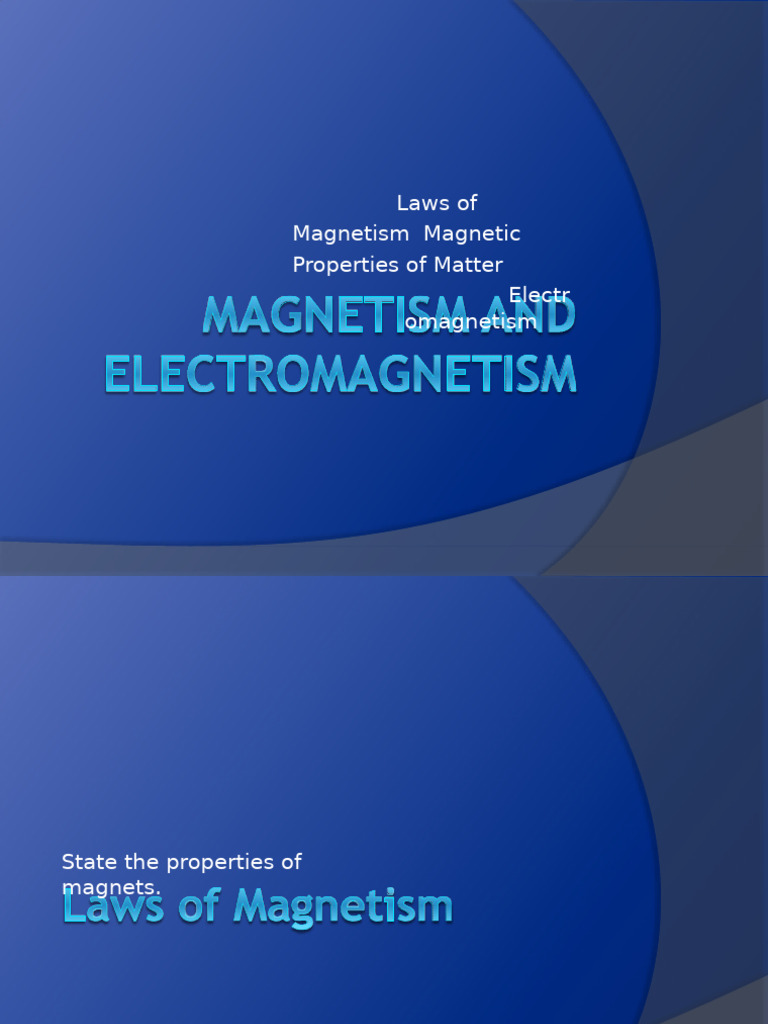 Understanding Magnetism and Its Properties | PDF | Magnetism | Magnet