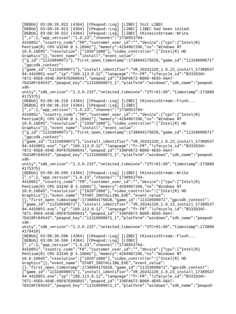 LIBEC Installation Log Analysis | PDF | Windows Nt | Intel