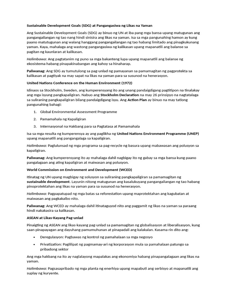 Sustainable Development Goals | PDF