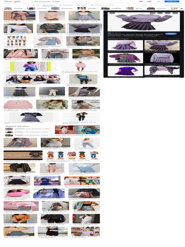 Cute Aesthetic Outfits - Google Search | PDF | Clothing | Aesthetics