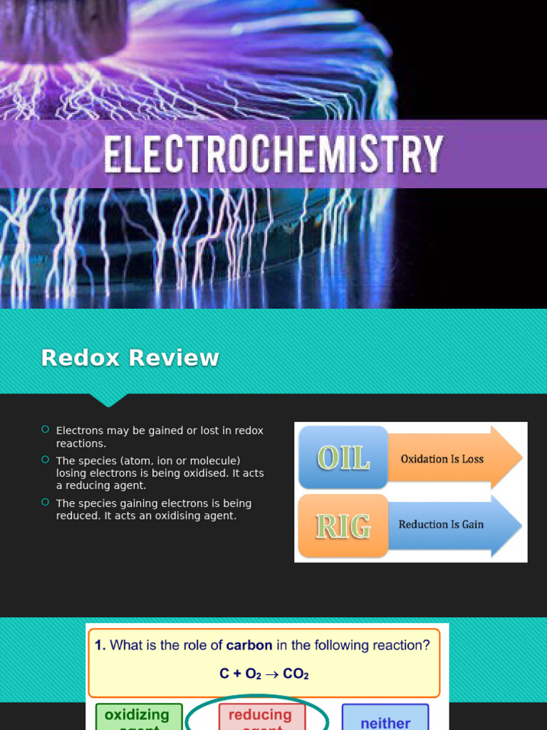 Chapter 20 Electrochemistry | PDF | Redox | Electrochemistry