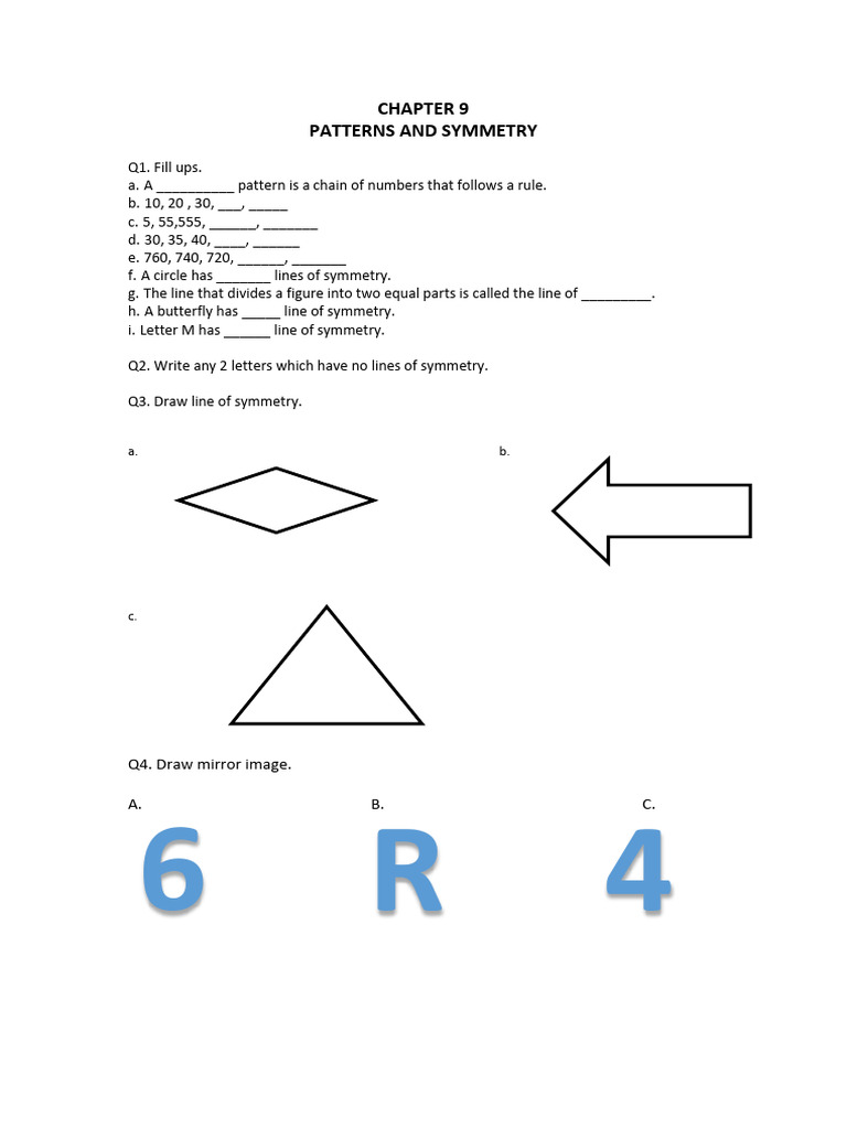 CHAPTER 9 Worksheet Class 3 | PDF
