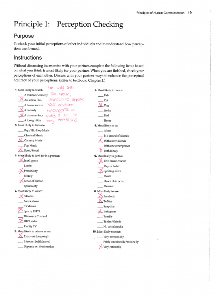 Percept'Ion Checking | PDF