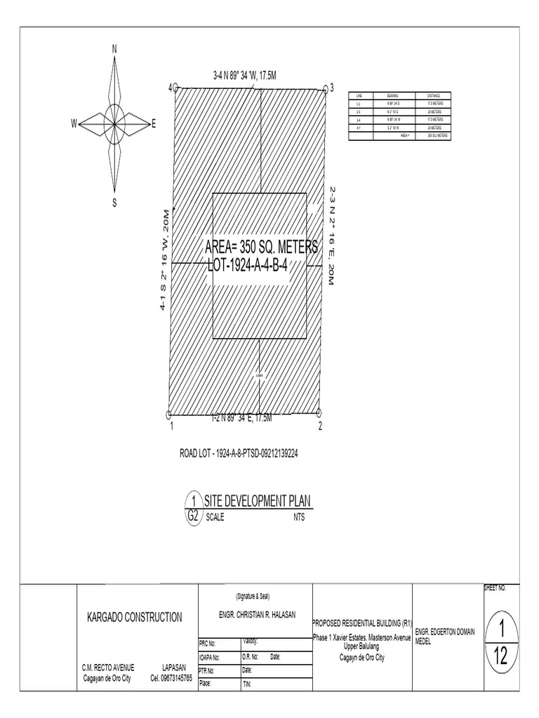 Site Development Plan for R1 Building | PDF