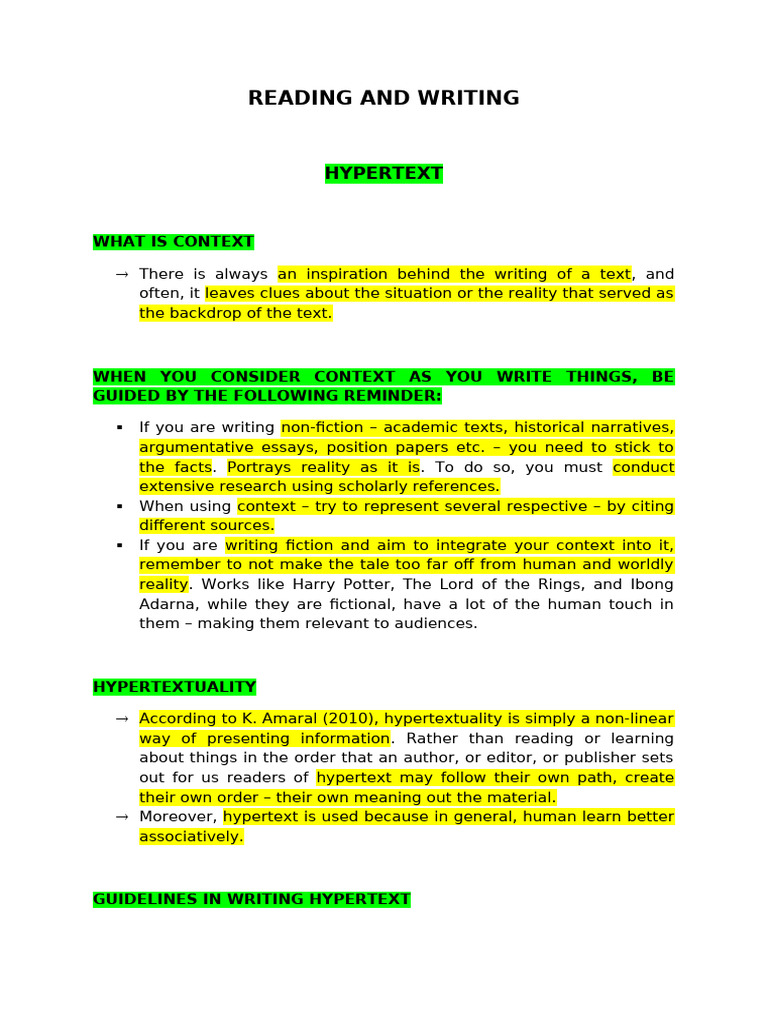 Reading and Writing Reviewer 4 | PDF | Reason | Deductive Reasoning
