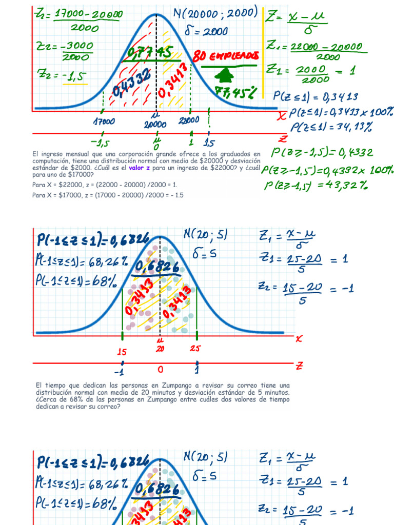 Distribución Normal Ejercicios II | PDF