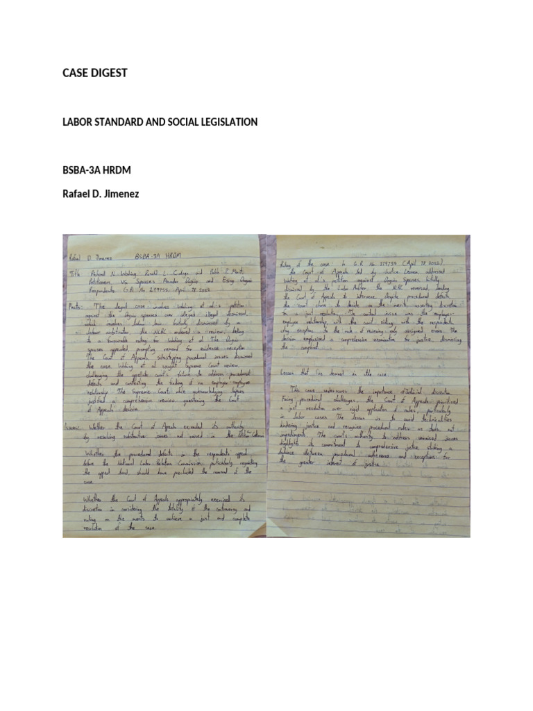 CASE DIGEST-WPS Office | PDF