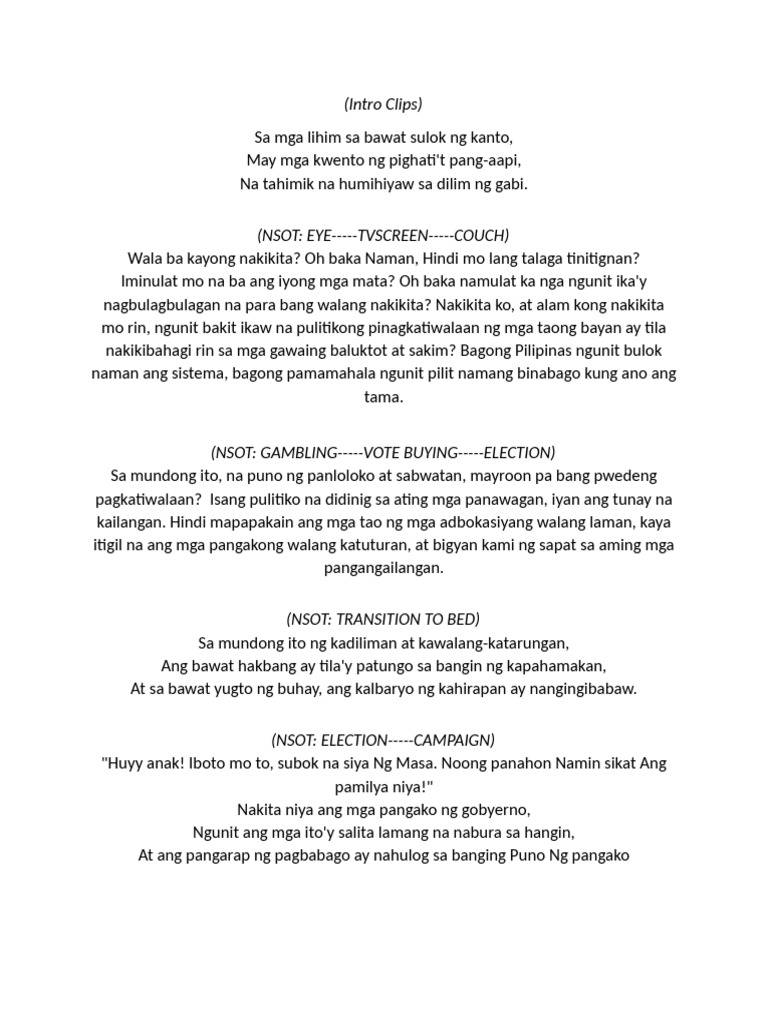 Ap-Unofficial Script | PDF