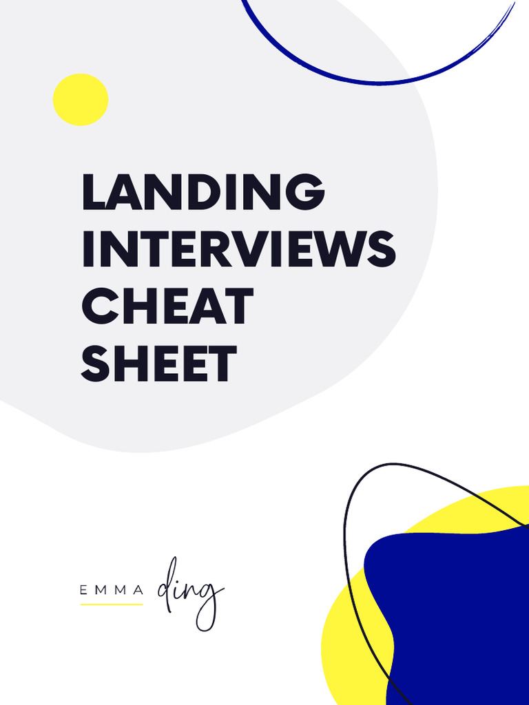 Landing - Interviews - Cheat - Sheet | PDF | Recruitment | Linked In