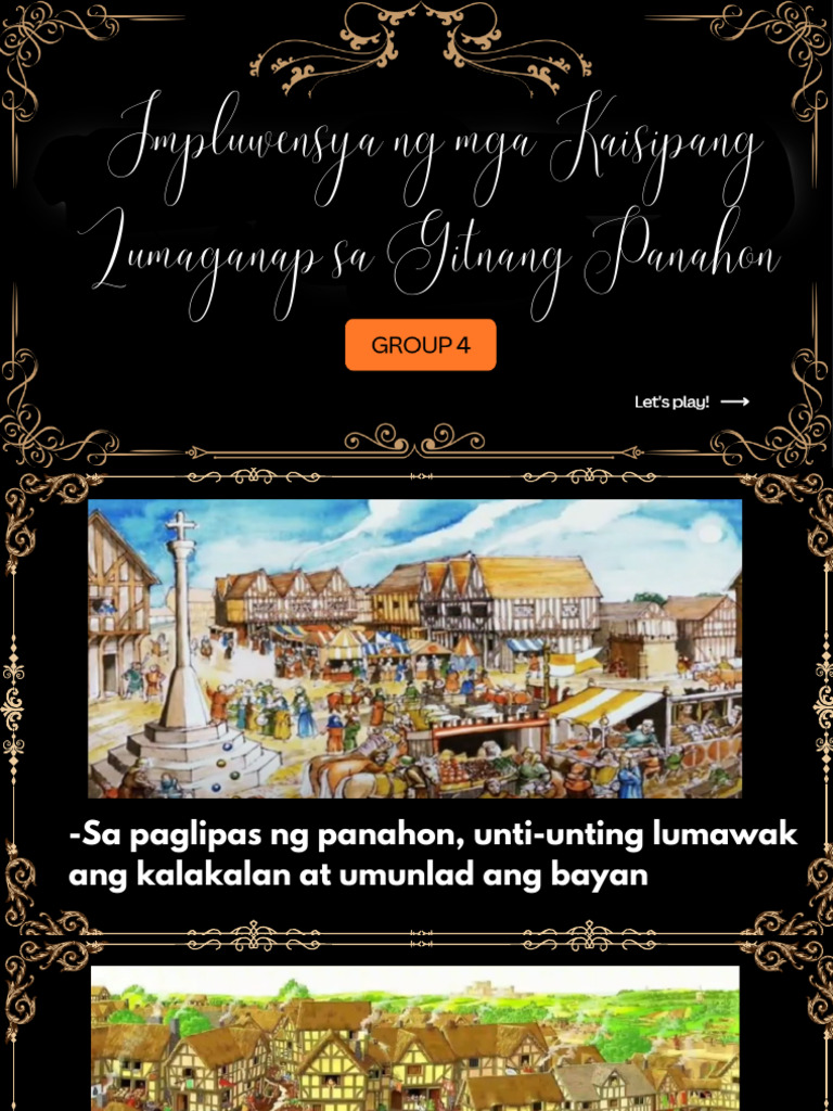 Impluwensya NG Mga Kaisipang Lumaganap Sa Gitnang Panahon PART 2 | PDF