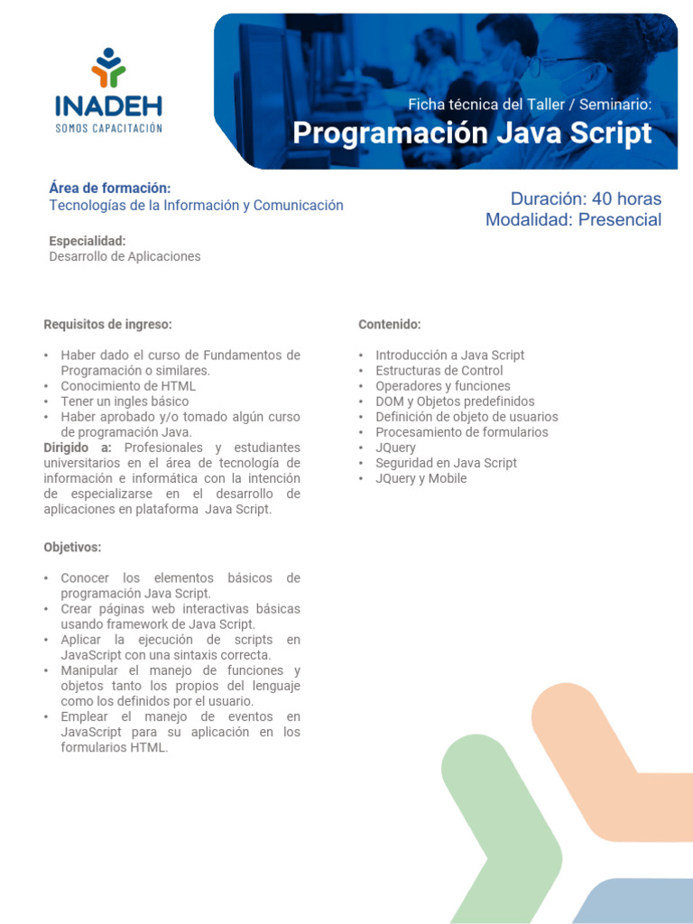 FichaTecnica JAVA SCRIPT TIC | PDF