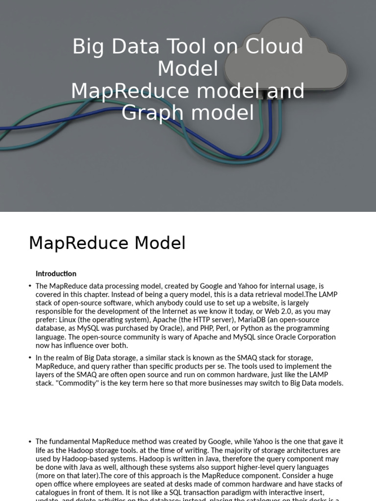 Big Data Processing: MapReduce & Graph Models | PDF | Computer Science | Data Management